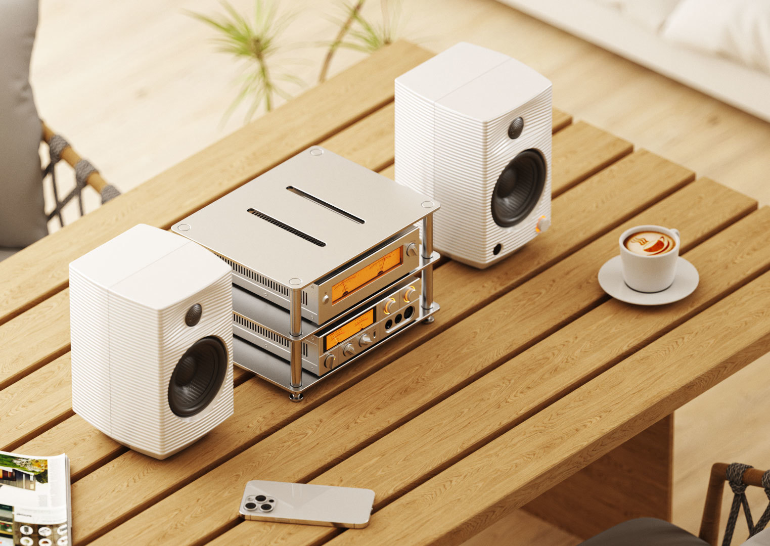 FiiO SP5 Blanc Enceintes actives avec Bluetooth (1 paire)