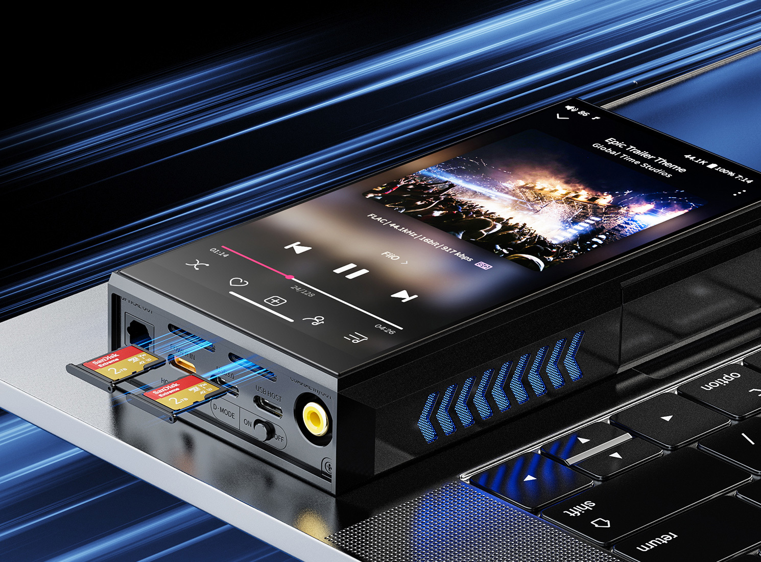 FiiO M27 Aluminium Portabler Android Hi-Res-Player